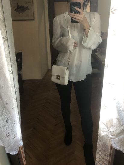 Bela kosulja/bluza i torbica