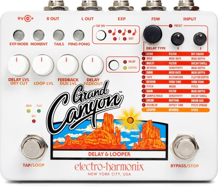 Electro-Harmonix Grand Canyon delay i looper pedala