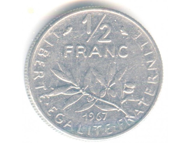 Francuska 1/2 franc 1967