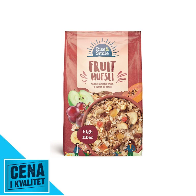 k plus fruit musli sa 6 vrsta voća 1kg k plus r&s