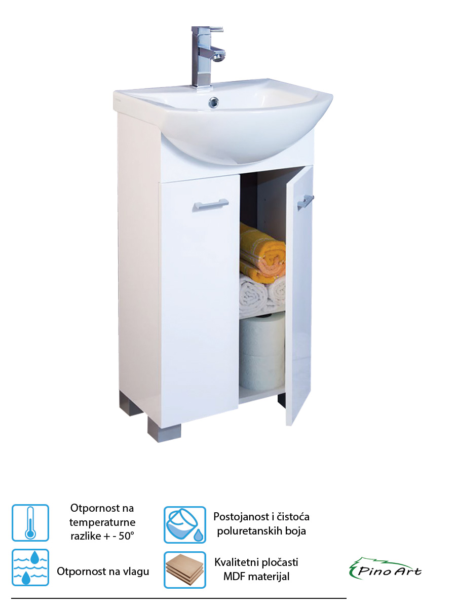 Lavabo sa ormarićem Pino Art Klasik 0131 45.5cm