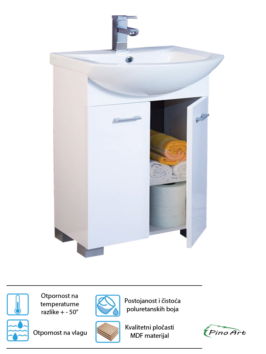 Lavabo sa ormarićem Pino Art Klasik 0100 75cm