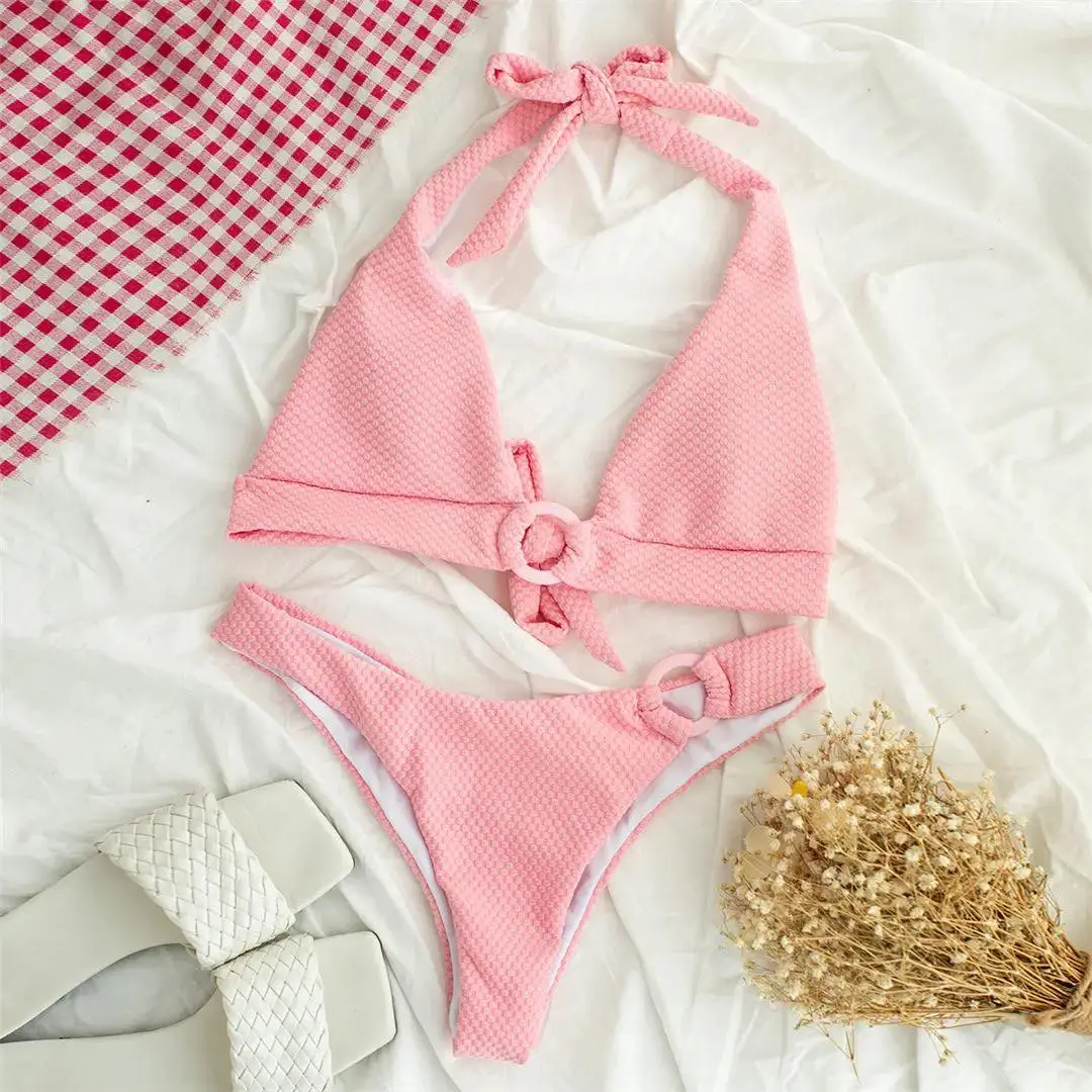 Roze pamučni kupaći kostim