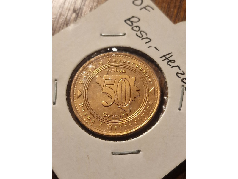 BiH 50 Feninga 1998 UNC u Folderu