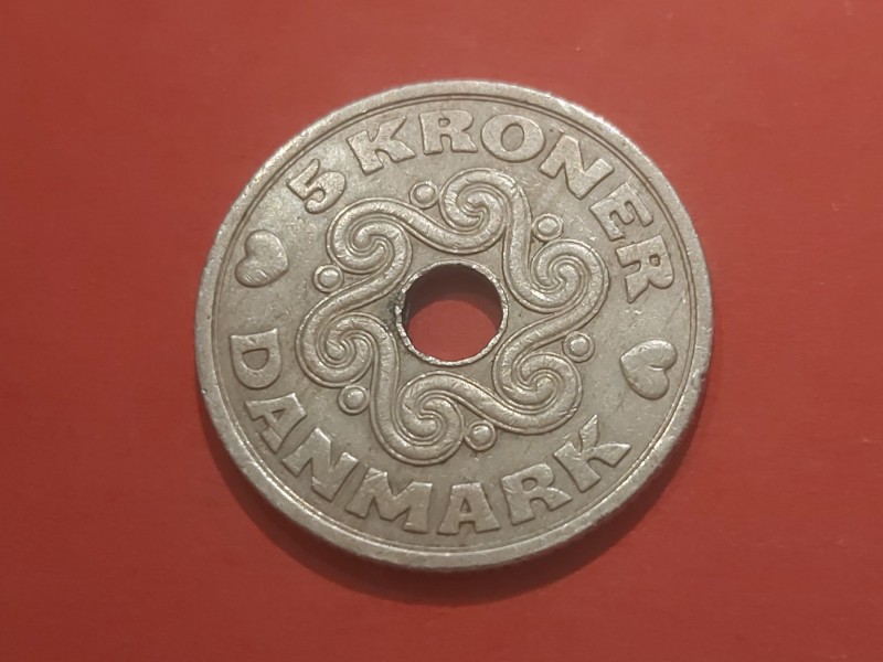 Danska - 5 kruna 1990 god