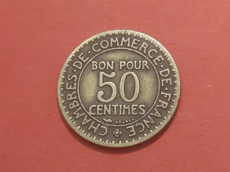 Francuska - 50 centimes 1924 god