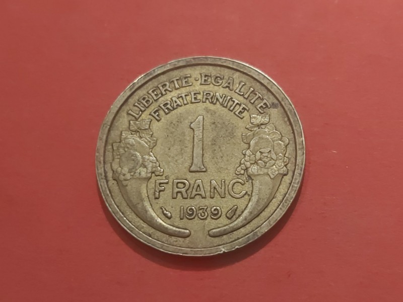 Francuska - 1 franc 1939 god