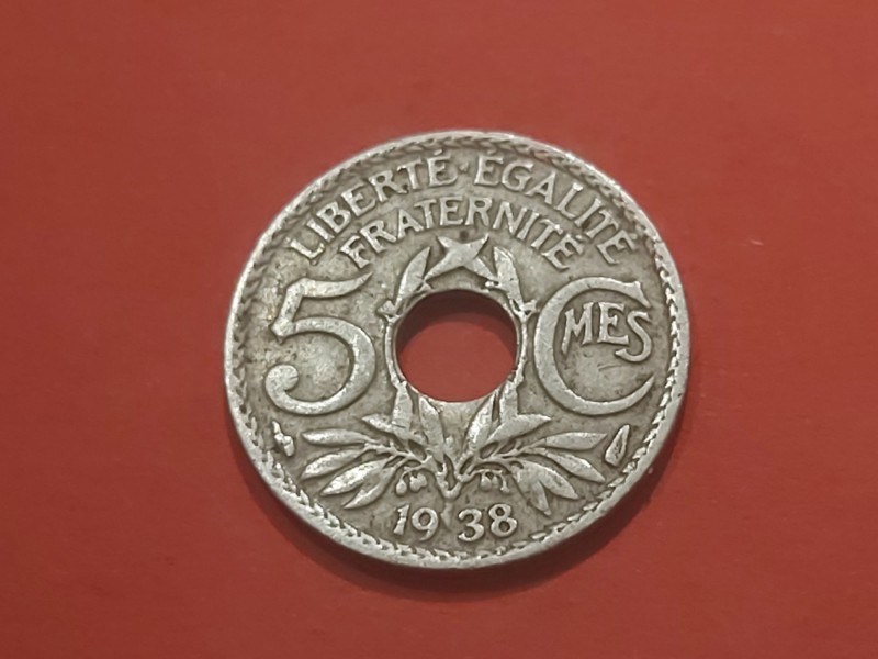 Francuska - 5 centimes 1938 god