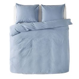 Jorganska navlaka + 2 jastučnice FLANEL blue DOUBLE