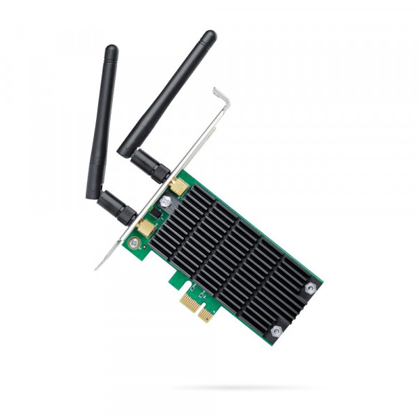 TP- Link AC1200 Wi-FiPCI Express Adapter 867Mbpsat 5GHz + 300Mbps at 2.4GHz Beamforming