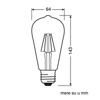 LED SIJALICA FILAMENT DIM E27 6,5W OSRAM