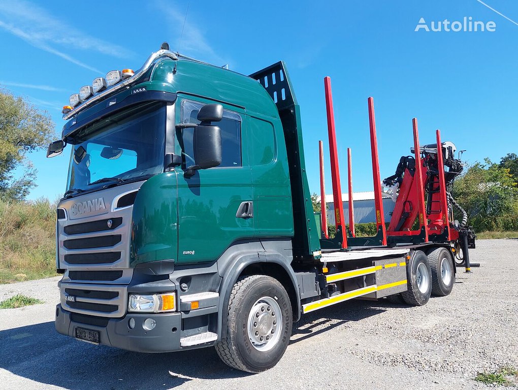 Scania R490 6x4 Euro 6 Kurzholz Palfinger AHK (2) kamion za prevoz drva