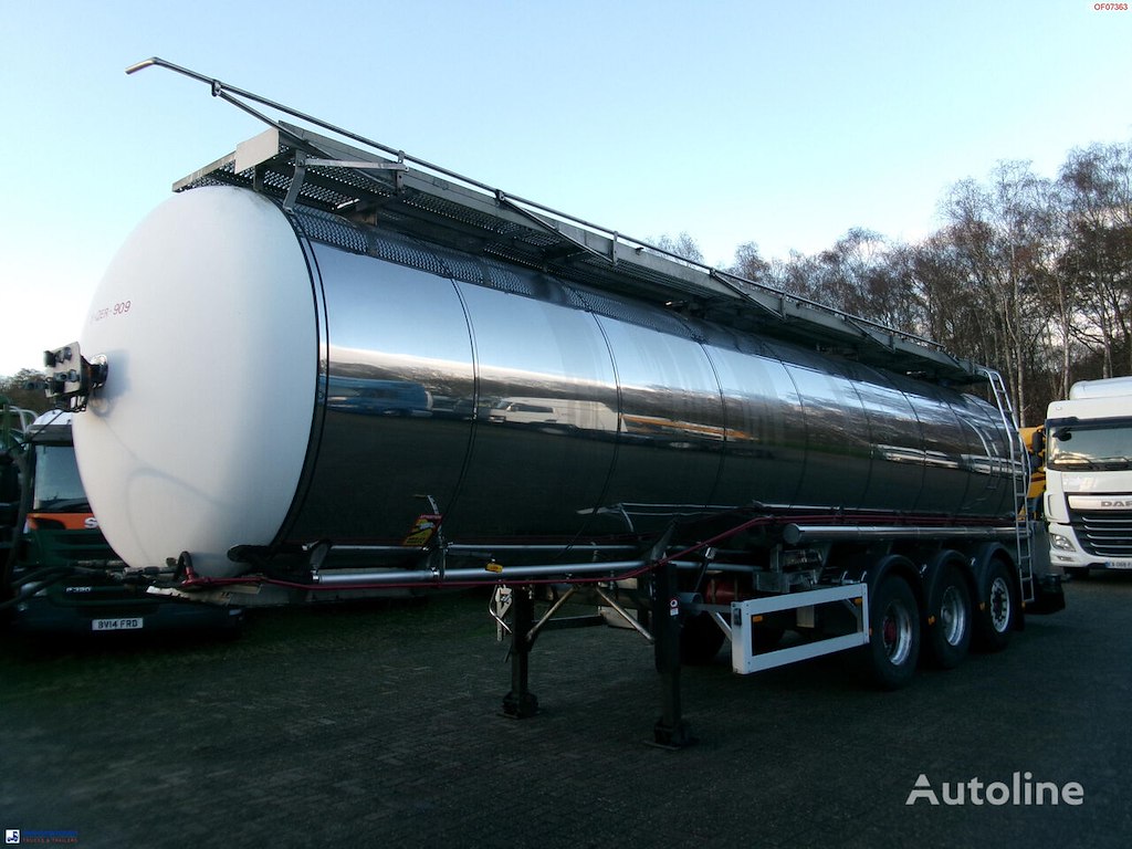Feldbinder Chemical tank inox 33.5 m3 / 1 comp + pump cisterna za prevoz hemikalija