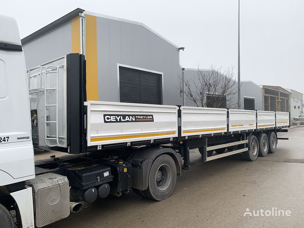 Nova Ceylan 3 AXLES FLATBED&PLATFORM WITH SIDE COVER poluprikolica sa ravnom platformom