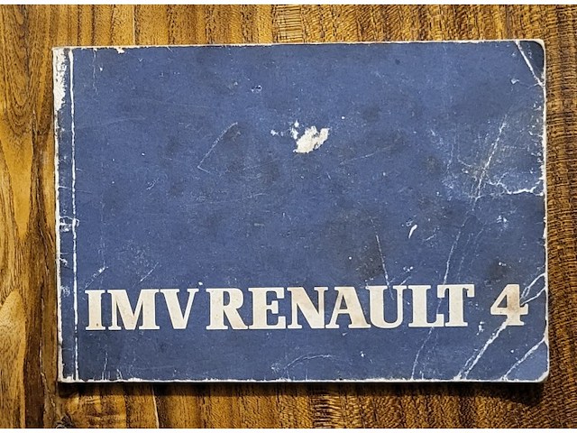 IMV Renault 4 uputstvo za rukovanje