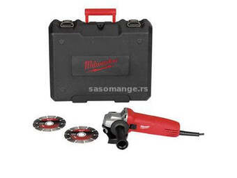 Milwaukee ugaona brusilica 1000 W AG 1000-125 EK D-SET u koferu + POKLON 2 x Dijamantski disk