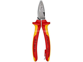 Knipex 1000V VDE izolovana klešta za krimpovanje hilzni 0,25 - 16,0 mm sa dodatkom za kačenje (9...