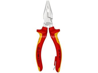 Knipex kombinovana špic klešta 1000V VDE izolovana 145mm sa dodatkom za kačenje (08 26 145 T)