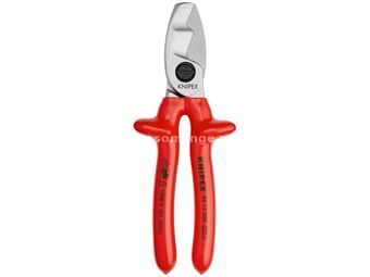 Knipex izolovane makaze za kablove sa dvostrukom oštricom 200mm (95 17 200)