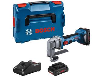 Bosch GSC 18V-16 E akumulatorske makaze za lim 18V; 2 x ProCORE 18V 4,0 Ah + L-Boxx kofer (060192...