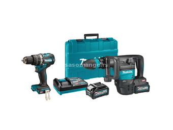 Akumulatorski set SDS-plus bušilica-čekić Makita HM001GM201+ bušilica - odvrtač Makita HP002GZ (H...