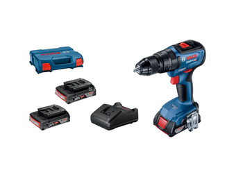 Bosch GSB 18V-50 aku bušilica i šrafilica sa 3x baterija 18V 2,0Ah+ punjač (06019H5121)