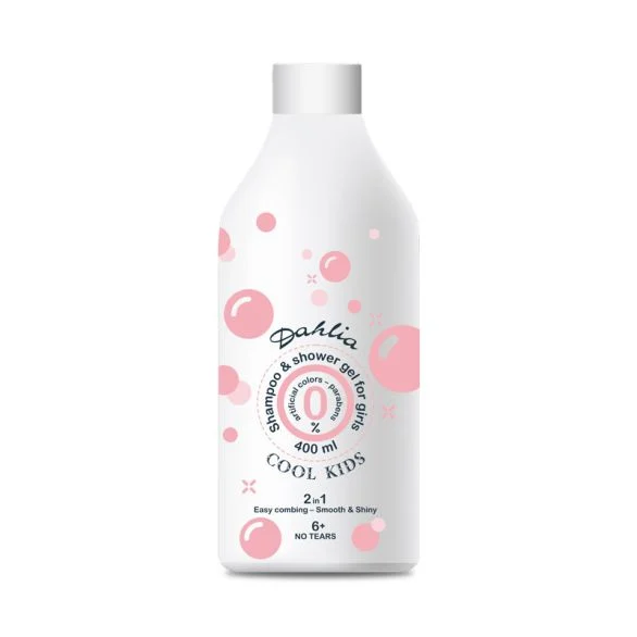 Dahlia Cool Kids šampon i gel za kupanje za devojčice 2 u1,400ml