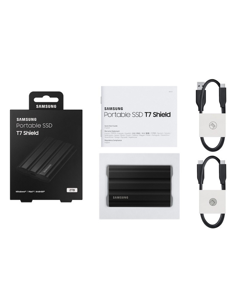 SAMSUNG Portable T7 Shield 2TB crni eksterni SSD MU-PE2T0S