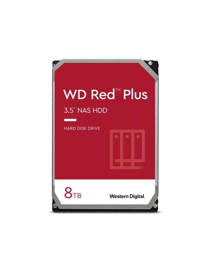 WD 8TB 3.5" SATA III 128MB WD80EFZZ Red Plus hard disk