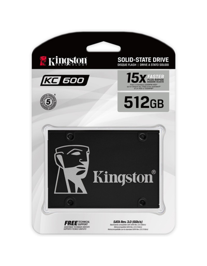 KINGSTON 512GB 2.5" SATA III SKC600/512G SSDNow KC600 series