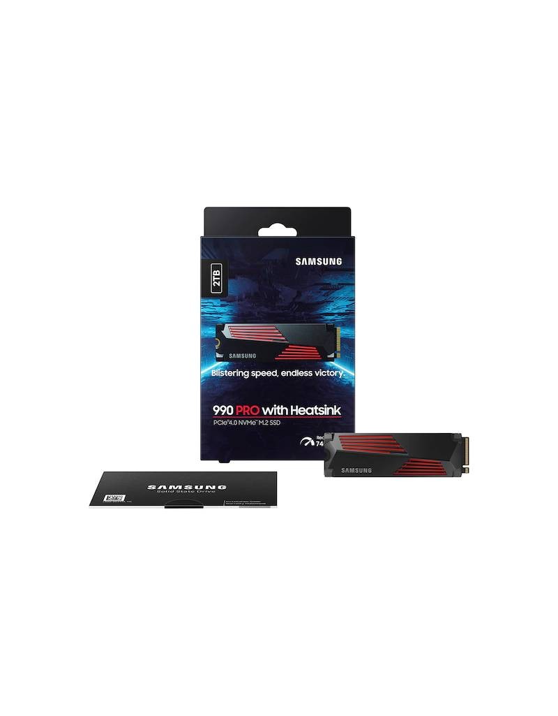 SAMSUNG 2TB M.2 NVMe MZ-V9P2T0CW 990 Pro Series Heatsink SSD