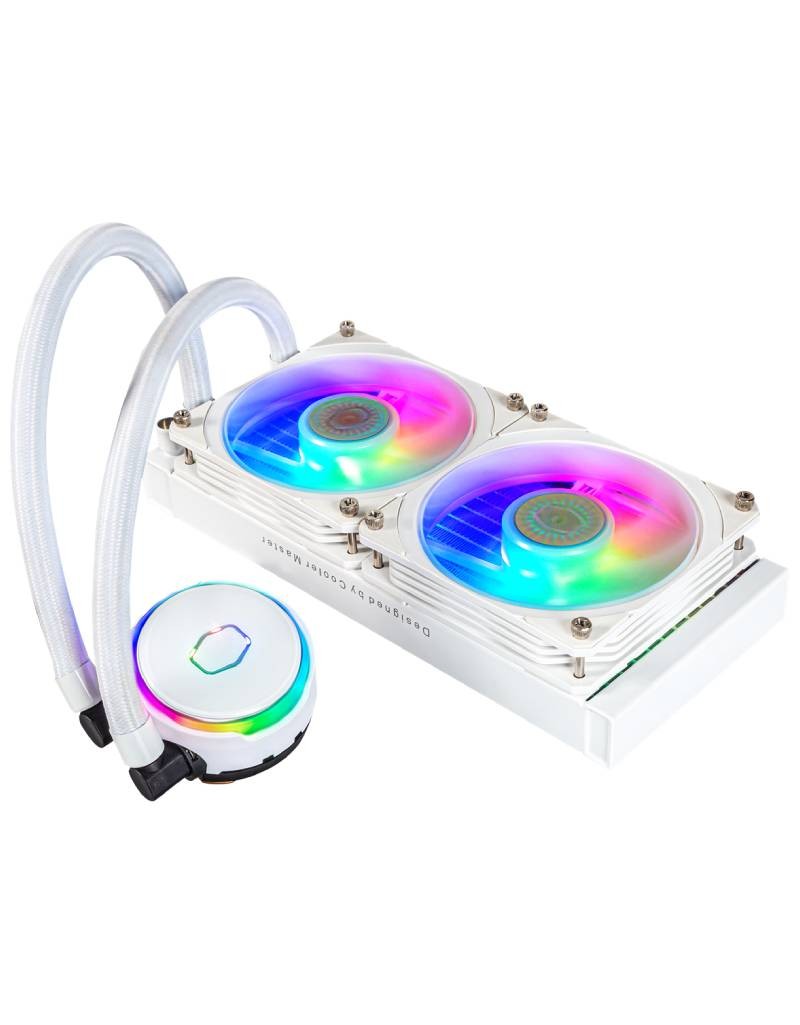 COOLER MASTER MasterLiquid PL240 FLUX White Edition vodeno hlađenje belo (MLY-D24M-A23PZ-RW)