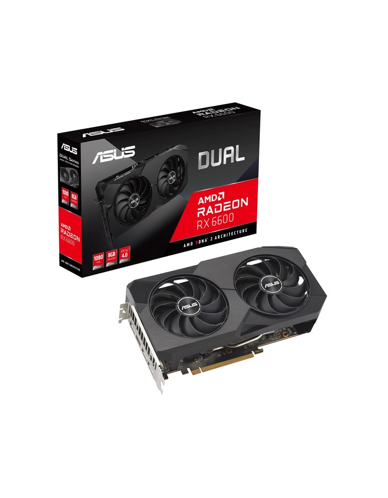 ASUS AMD Radeon RX 6600 8GB DUAL-RX6600-8G-V2 grafička karta