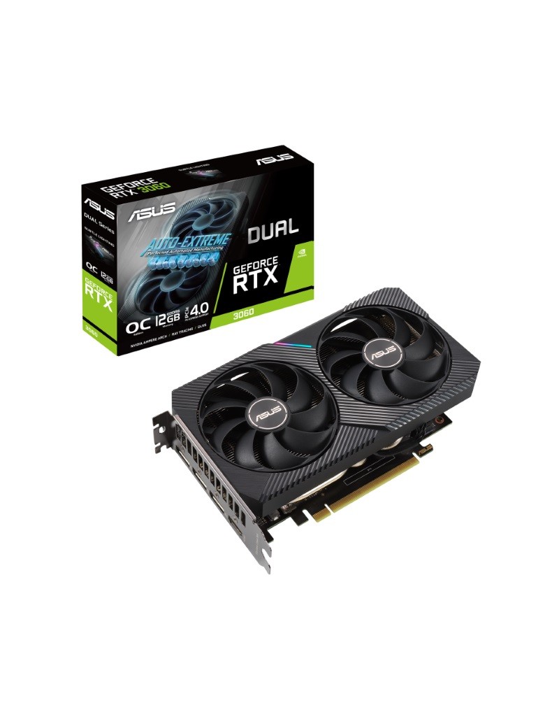 ASUS nVidia GeForce RTX 3060 12GB 192bit DUAL-RTX3060-O12G-V2 LHR