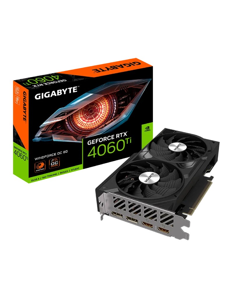 GIGABYTE nVidia GeForce RTX 4060 Ti 8GB 128bit GV-N406TWF2OC-8GD