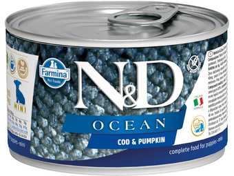 D.N&amp;D Can Dog Ocean Puppy Mini Codfish&amp;Pumpkin 140g