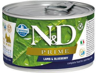 N&amp;D Can Dog Prime Mini Lamb&amp;blueberry 140g
