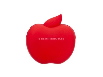 Silikonska kutija crvena oblika jabuke za kesice za izmet