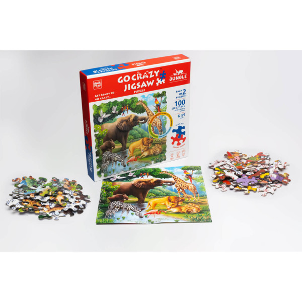 UnikPlay šašave puzzle Džungla - sitni el.