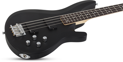 Schecter C-4 Deluxe Satin Black bas gitara