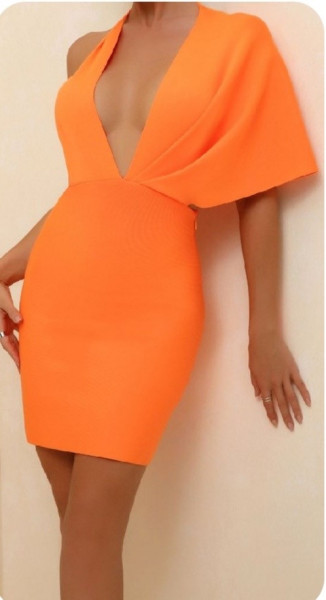 Svečana narandžasta haljina