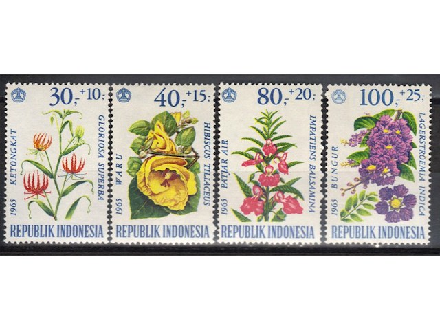 Indonezija,Flora 1966.,čisto