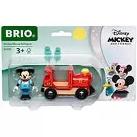 BRIO Disney Lokomotiva i figurica Mickey Mouse 32282