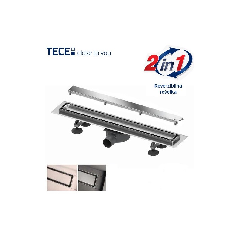 Tuš kanalica TECE Linus 700mm 2 in 1 set