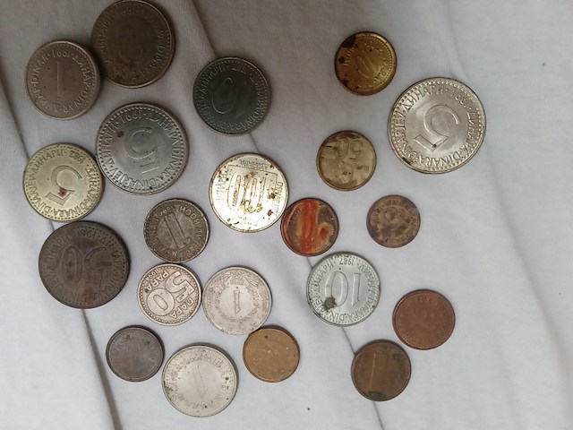 Stari metalni novac, SRFJ, 43 kom