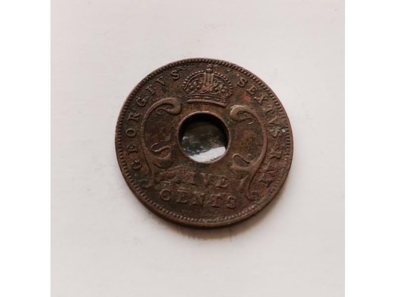 5 cents 1952 East Africa