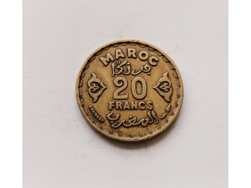 20 francs 1952 Morocco