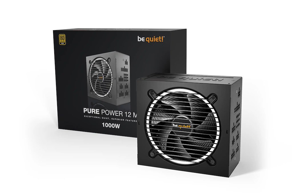 Napajanje Be Quiet Pure Power 12 M 1000W BN345 Gold Modularno ATX 3.0