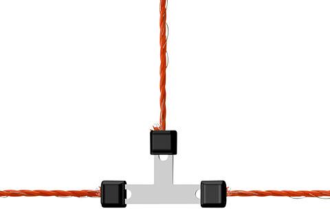 T – konektor sa 3 kraka za žicu Litzclip®