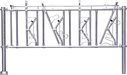 Staje za stoku 215 cm – tip SSV 3 mesta